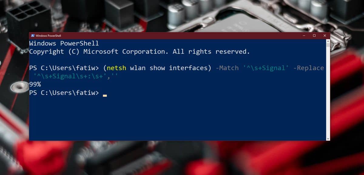 How to view WiFi signal strength on Windows 10