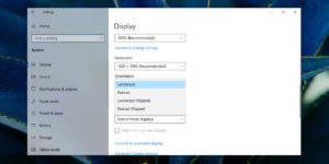 How to fix the screen turned sideways on Windows 10