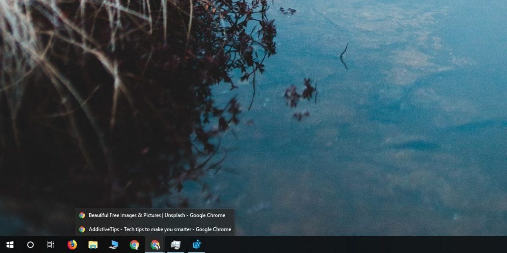 How to replace taskbar previews with list view on Windows 10