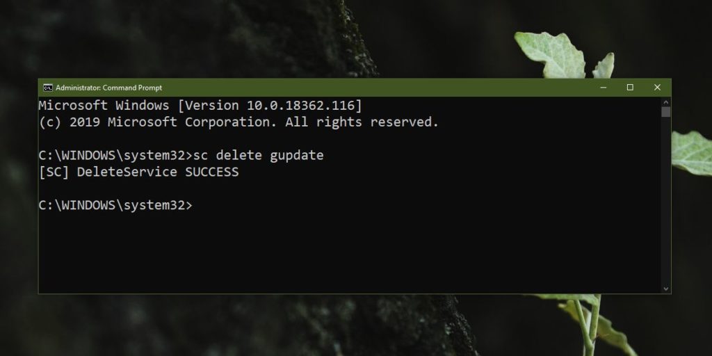 How to delete a service on Windows 10
