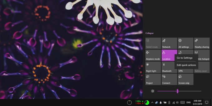 How to edit Quick Actions in the Action Center on Windows 10