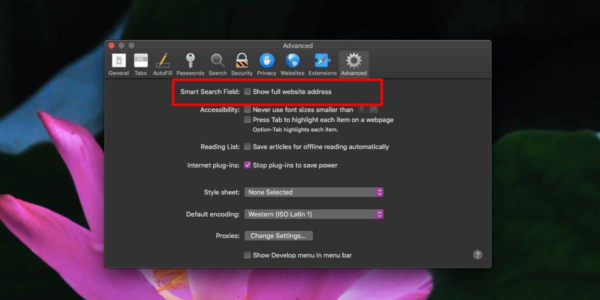 How to view full URL in Safari on macOS