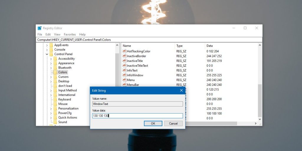 How to fix black text in File Explorer location bar on Windows 10 dark mode