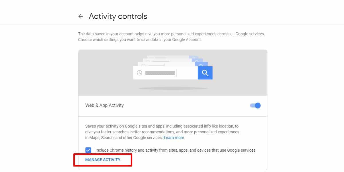 How to automatically delete Google account data