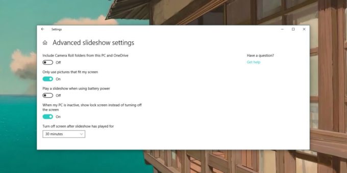 How to set custom rotating images for the lock screen on Windows 10