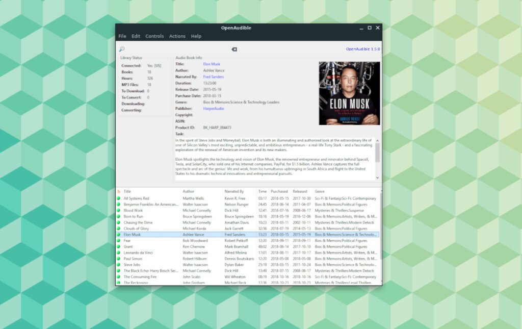 How to back up the Audible library on Linux with OpenAudible