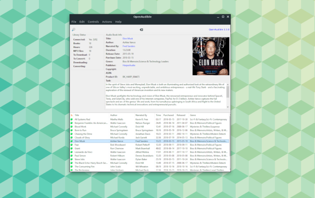 How to back up the Audible library on Linux with OpenAudible