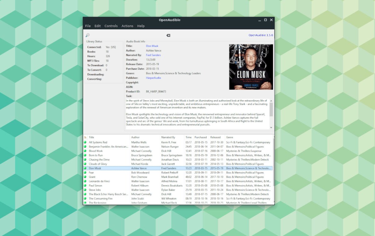 How to back up the Audible library on Linux with OpenAudible