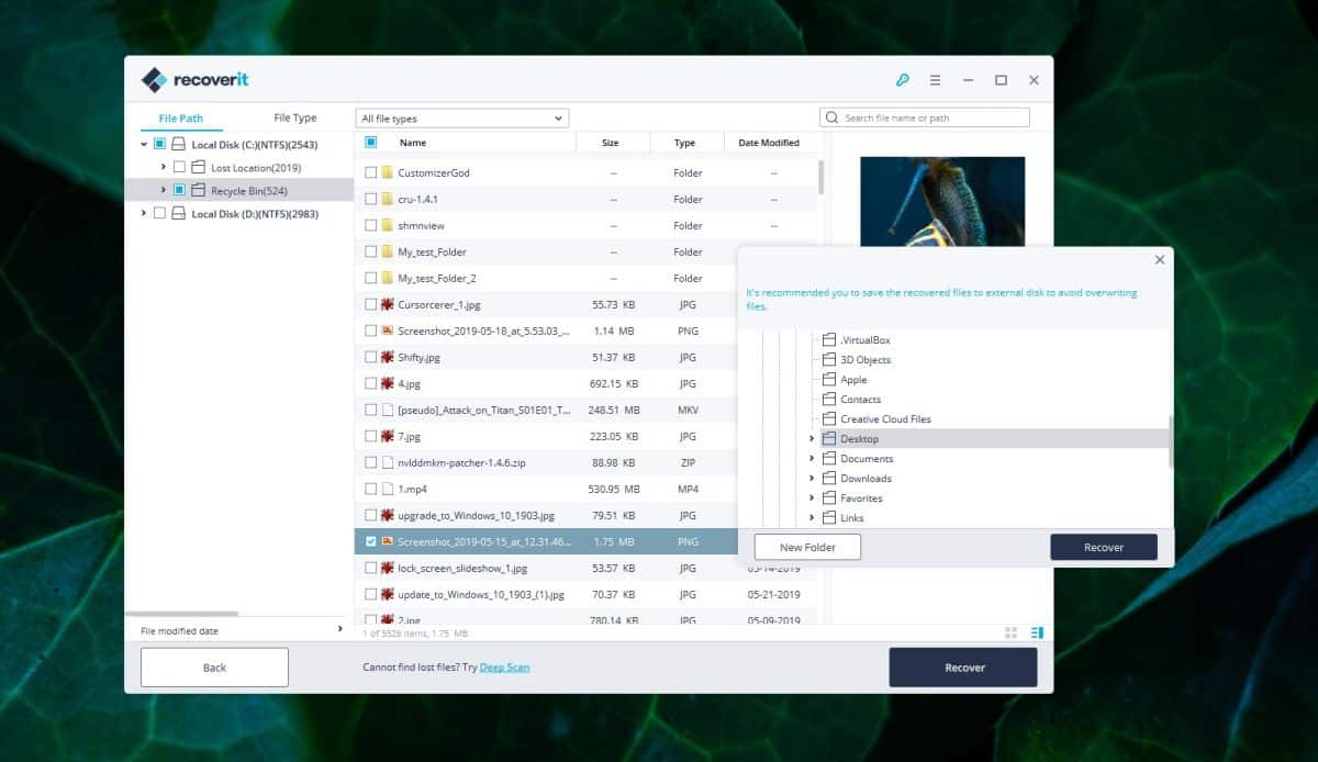 Professional data recovery software for Mac and Windows: Recoverit 8.0 ...