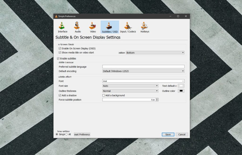 How to customize subtitles in VLC player on Windows 10