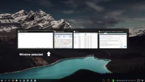 How to close a window from the task view on Windows 10