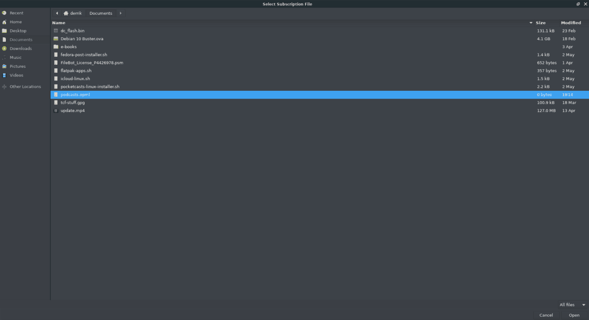 How to add podcasts to Vocal on Linux