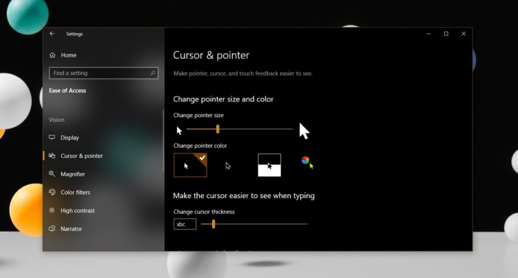 How to customize the cursor on Windows 10