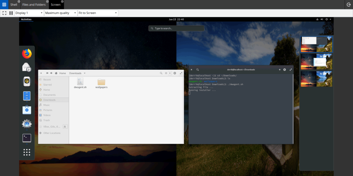 How to remotely access a Linux PC from a browser with DWService