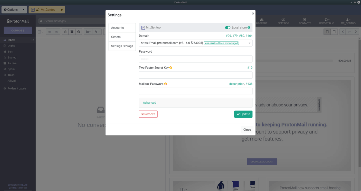 How to set up ElectronMail on Linux