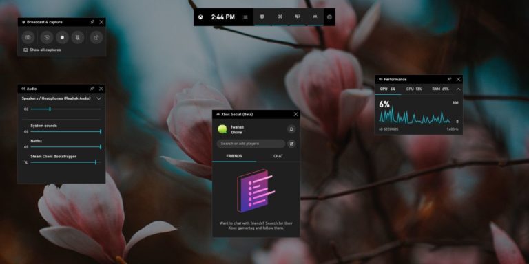 How to pin Game Bar CPU, GPU, RAM overlay to the top on Windows 10