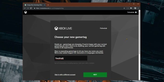 How to change an Xbox gamer tag