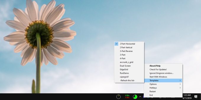 How to horizontally split the screen on Windows 10