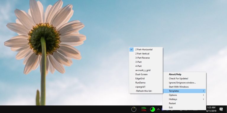 How to horizontally split the screen on Windows 10