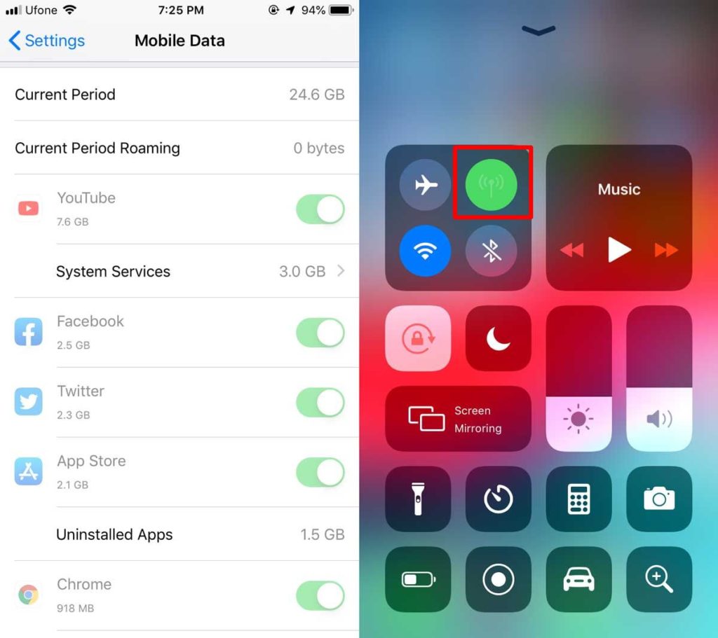How to fix iPhone settings switch greyed out