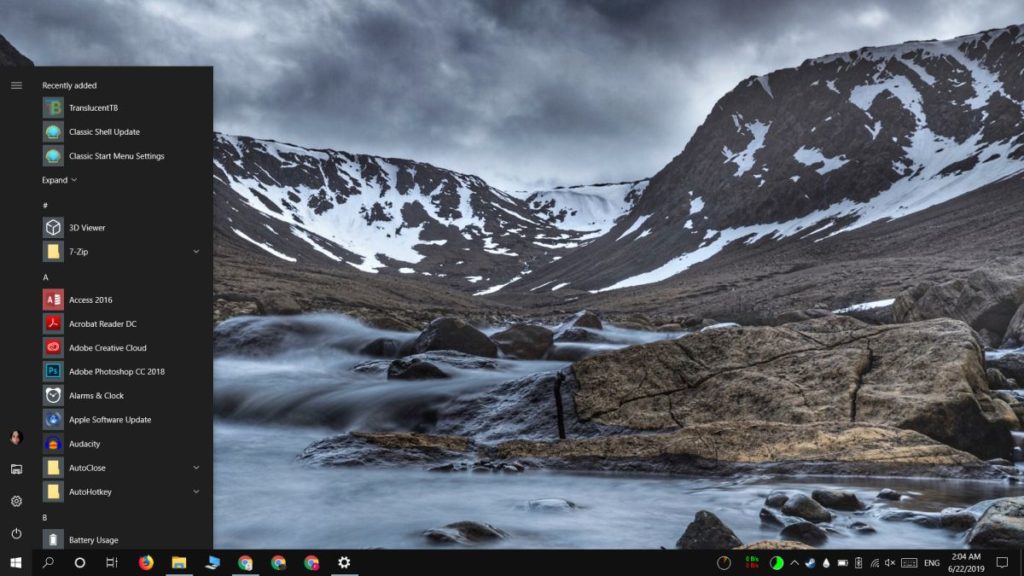 How to replace Start menu tiles with the app list on Windows 10