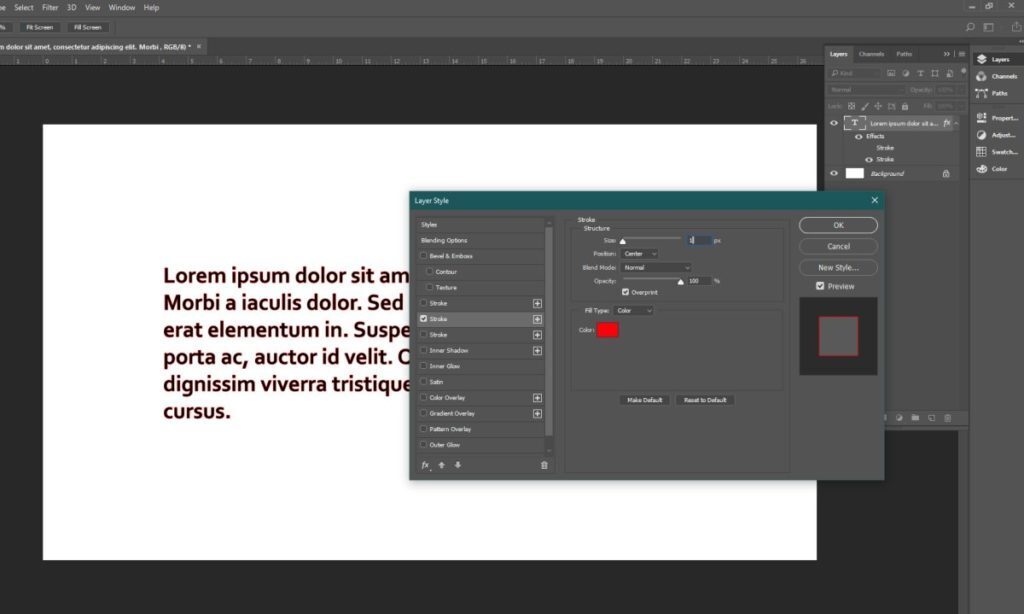 How to create layer effect presets in Photoshop