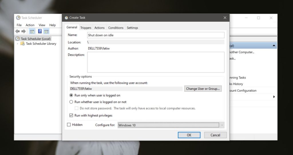 How To Automatically Shut Down On Idle On Windows 10