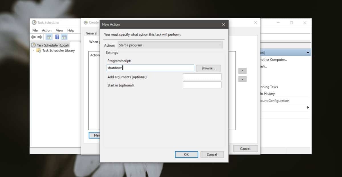 How to automatically shut down on idle on Windows 10