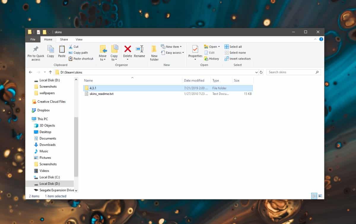 How to install a Steam skin on Windows 10