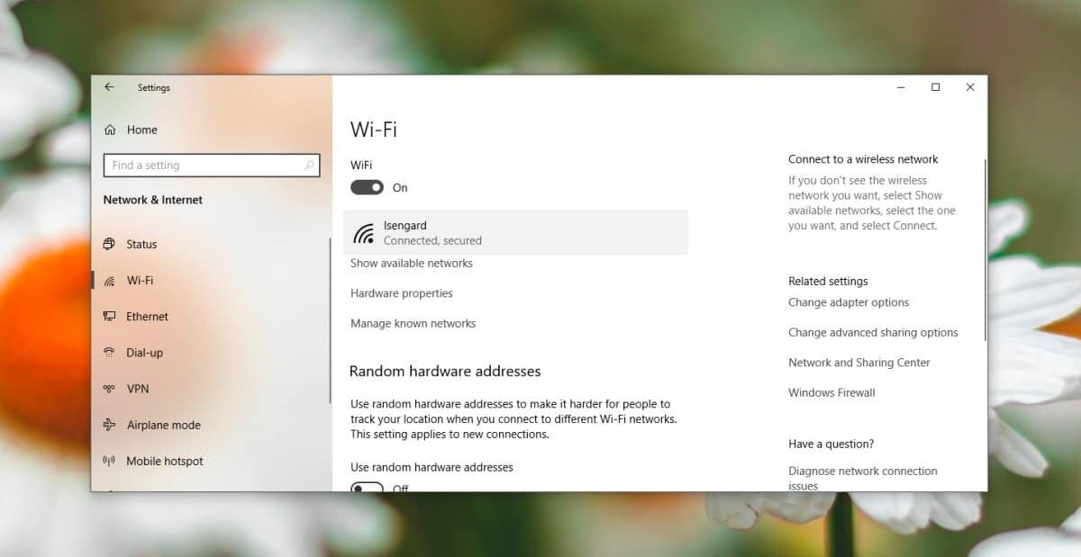 How to check WiFi network security type on Windows 10