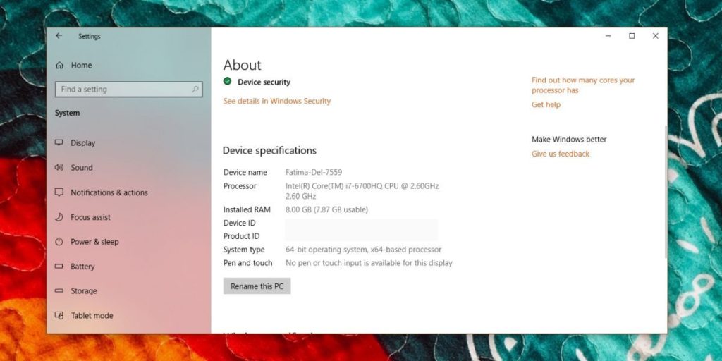 How to change a Windows 10 PC network name