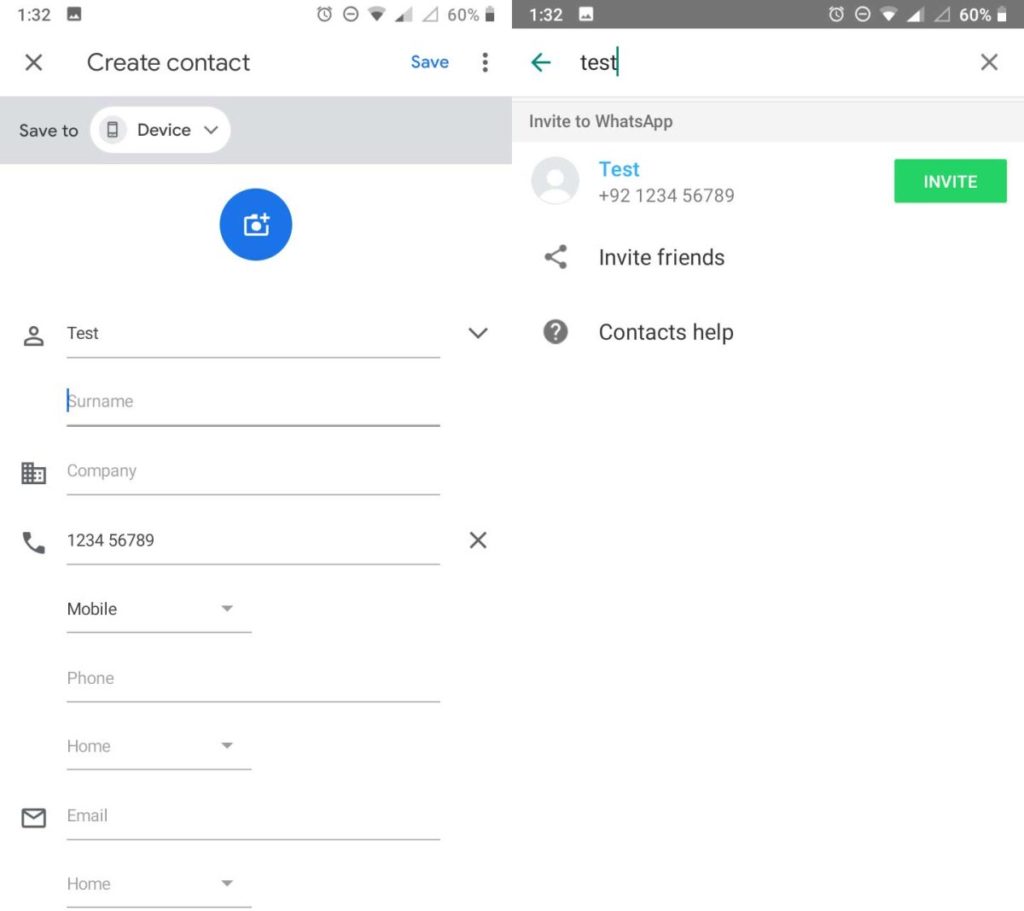 How to add a contact on Whatsapp
