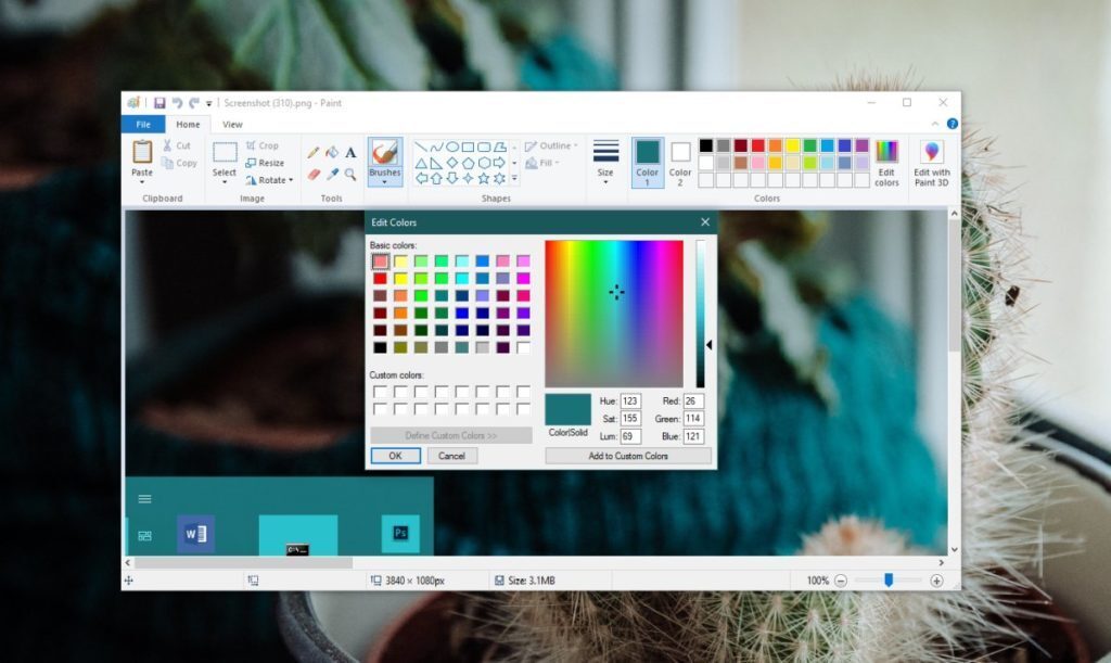 How to match app tile color with Start Menu on Windows 10
