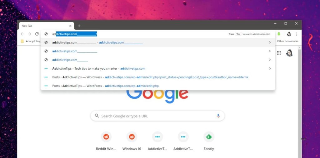 How to fix trailing underscores at the end of URLs in Chrome