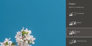 How to change Windows 10 projection mode with a keyboard shortcut