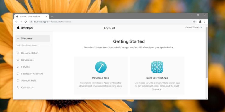 How to sign up for a free Apple Developer account