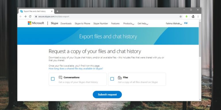 How to back up chat history for Skype UWP on Windows 10