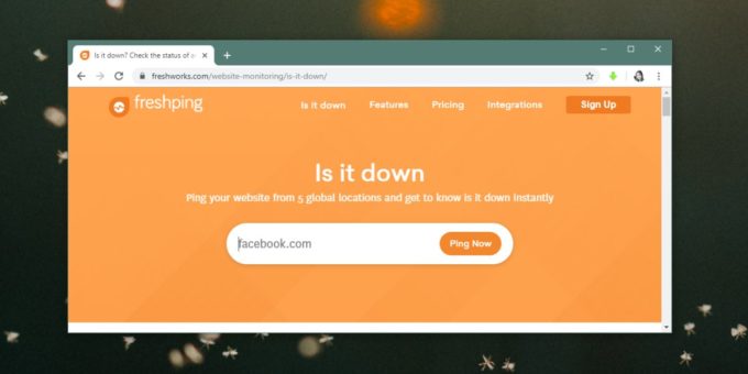 How to ping a website from five different locations