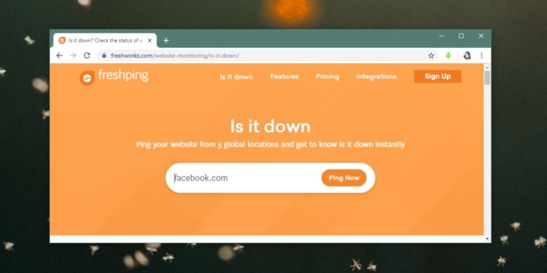 How to ping a website from five different locations
