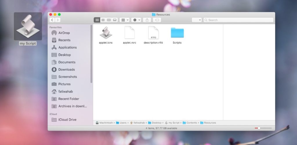 How to change the icon for an AppleScript on macOS