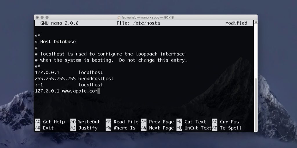 How to block websites on macOS from the hosts file