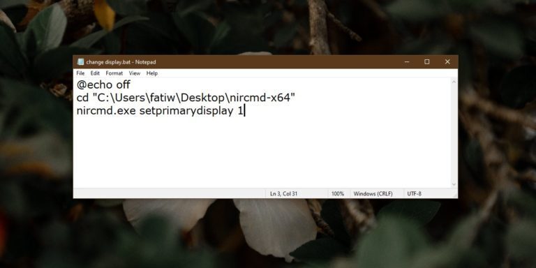 How to change primary display with a shortcut on Windows 10