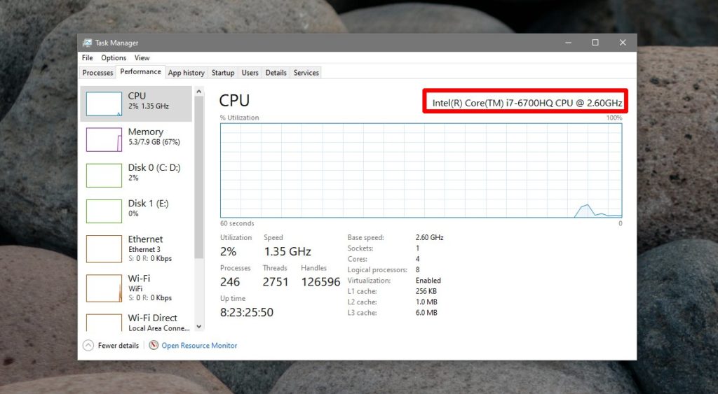 How to check if an Intel Processor supports virtualization on Windows 10