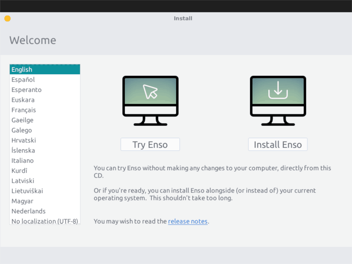 How to install Enso OS