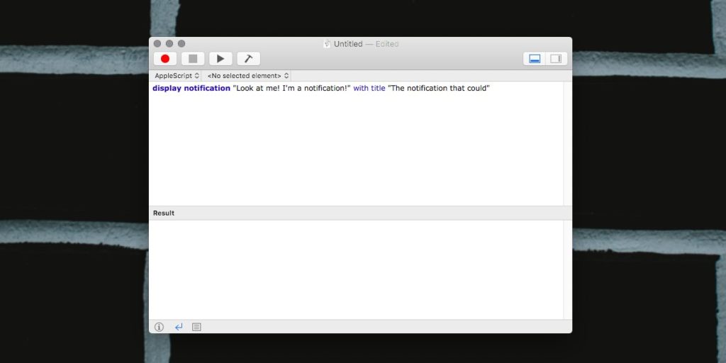 How to show a notification on macOS with a script