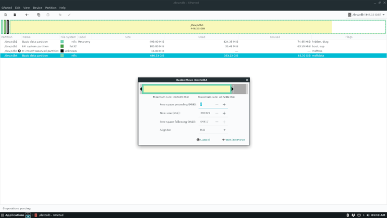 How to install Gparted partition editor on Linux