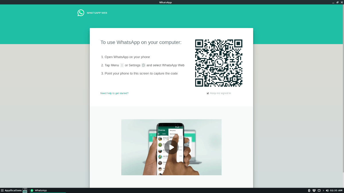 How to use WhatsApp on Linux