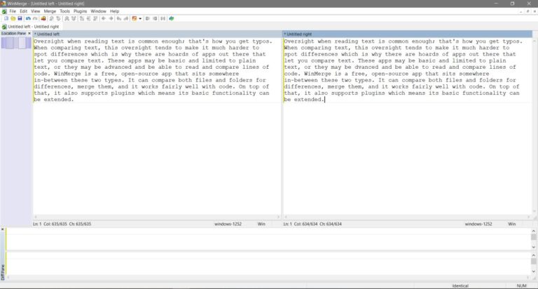 How to compare text on Windows 10