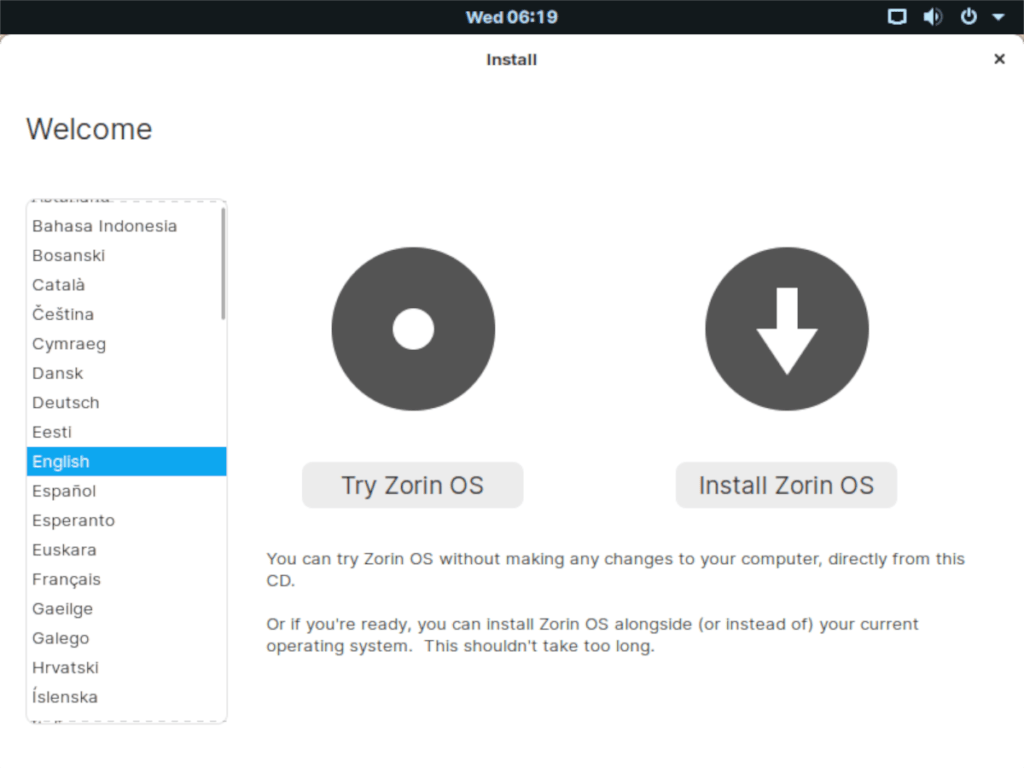 How to install Zorin OS 15