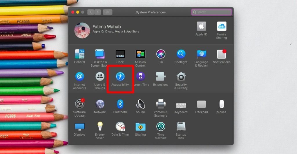 How to enable color blindness screen filters on macOS